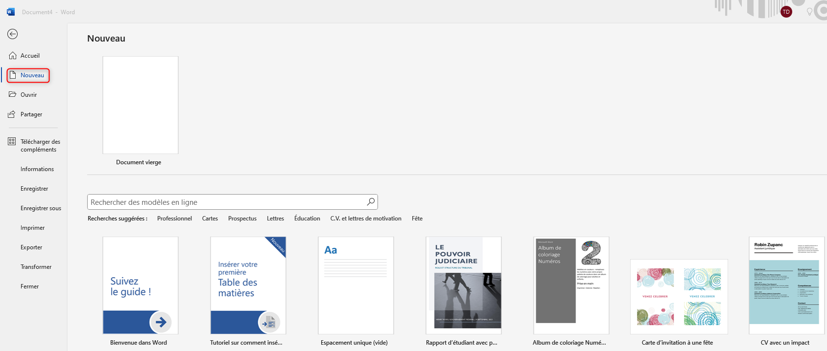Comment créer et utiliser un modèle dans Word - Astuce informatique
