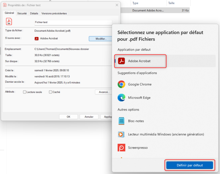 Comment ouvrir une application par défaut pour un type de fichier ...